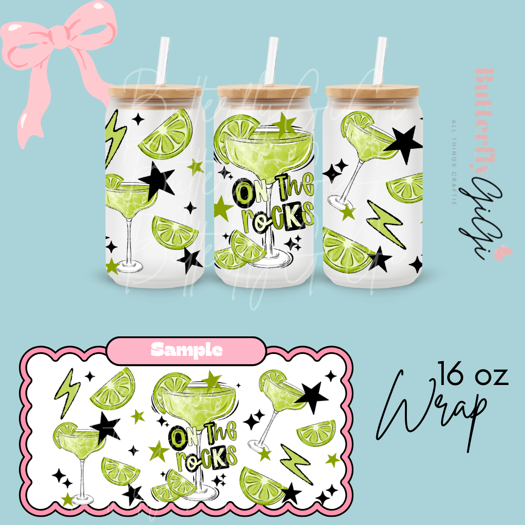 On the Rocks 16oz UVDTF Wrap – ButterflyGiGi