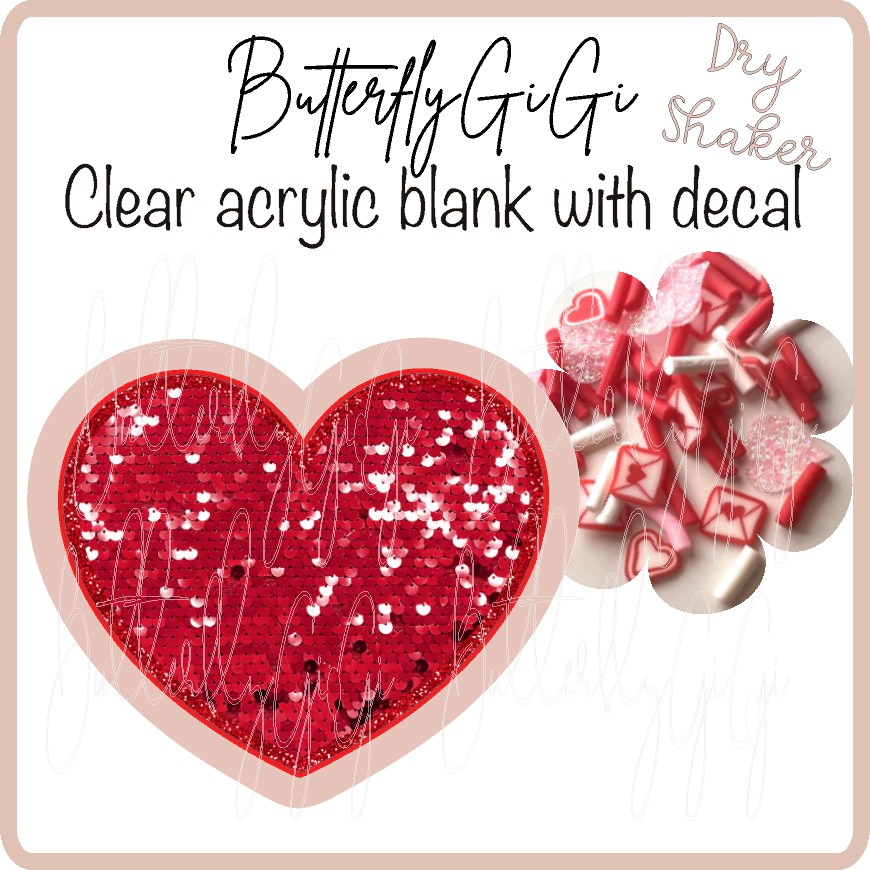 Heart UV DTF Dry SHAKER Kit – ButterflyGiGi