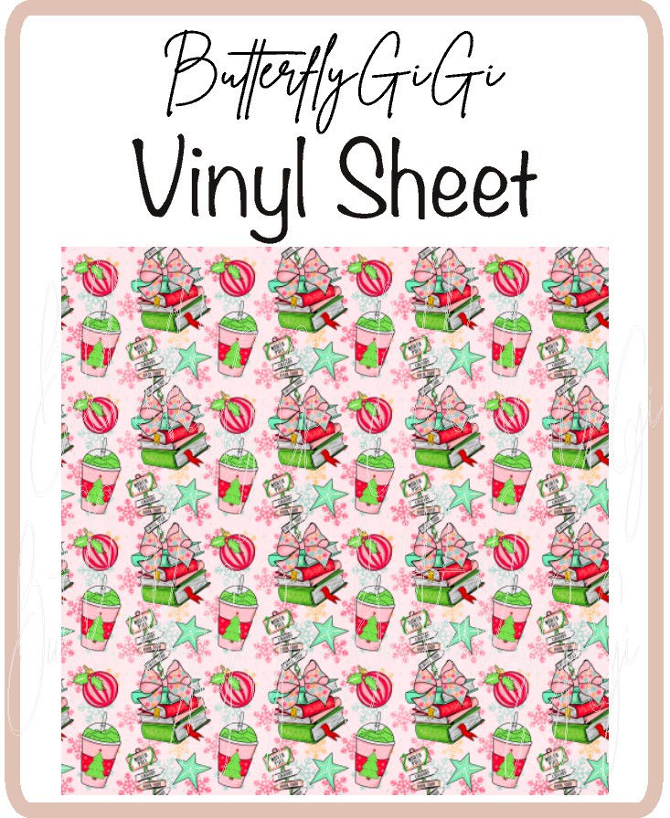 North Pole Red Vinyl Sheet – ButterflyGiGi